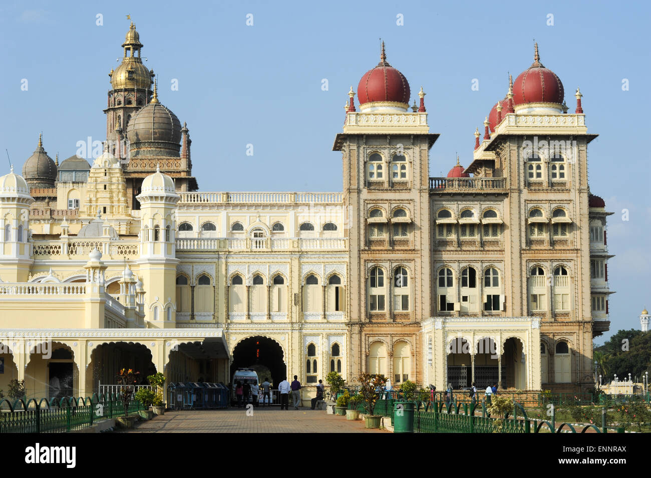 Mysore, India - 23 January 2015: people walking and visiting the Mysore ...