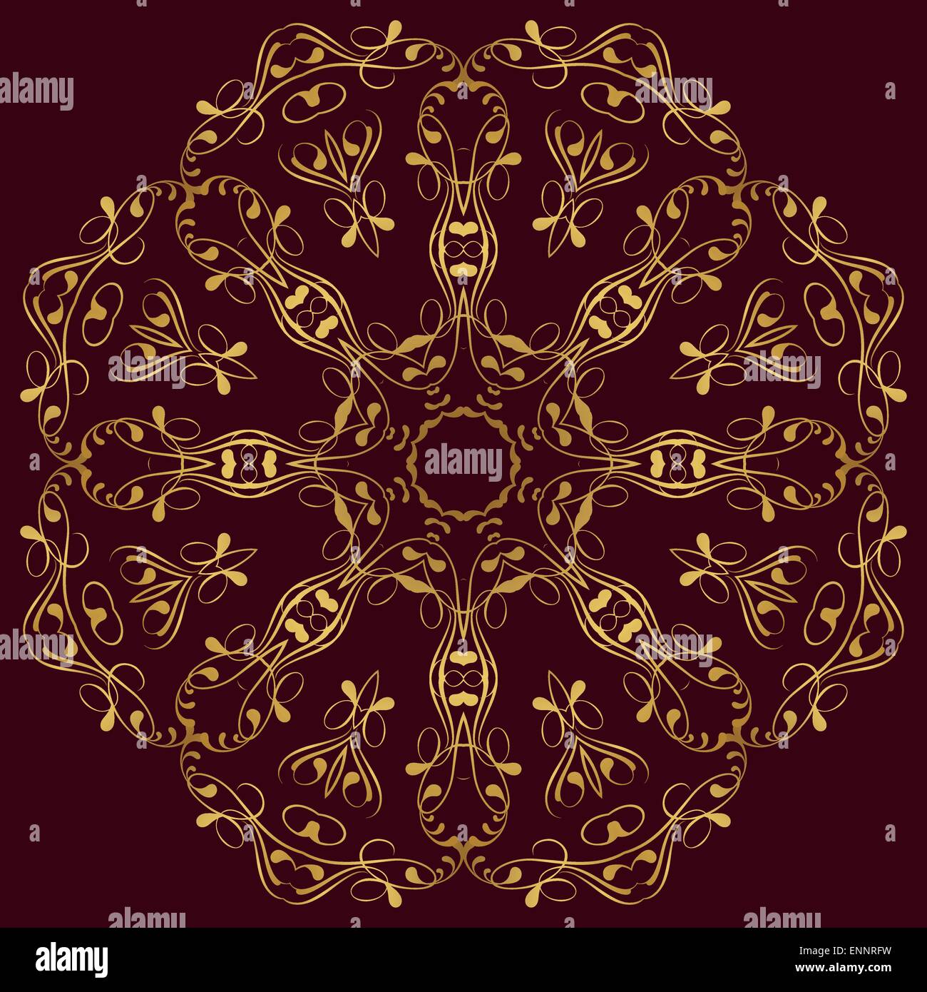 Circular islamic pattern Stock Vector Images - Alamy