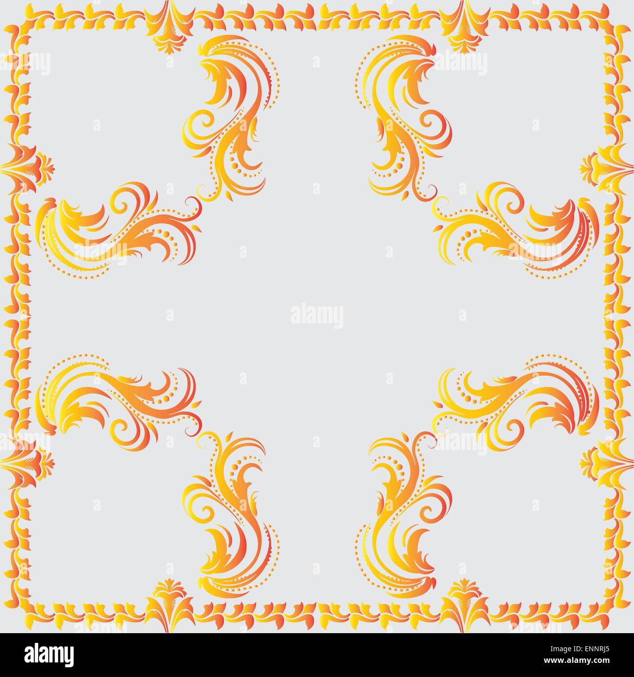 Border with decorative elements. Vector. decorative element Stock ...