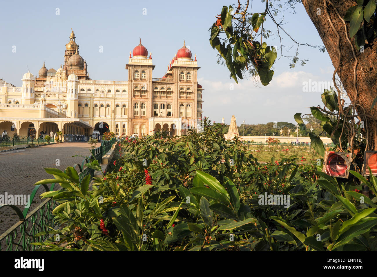 Mysore, India - 23 January 2015: people walking and visiting the Mysore ...