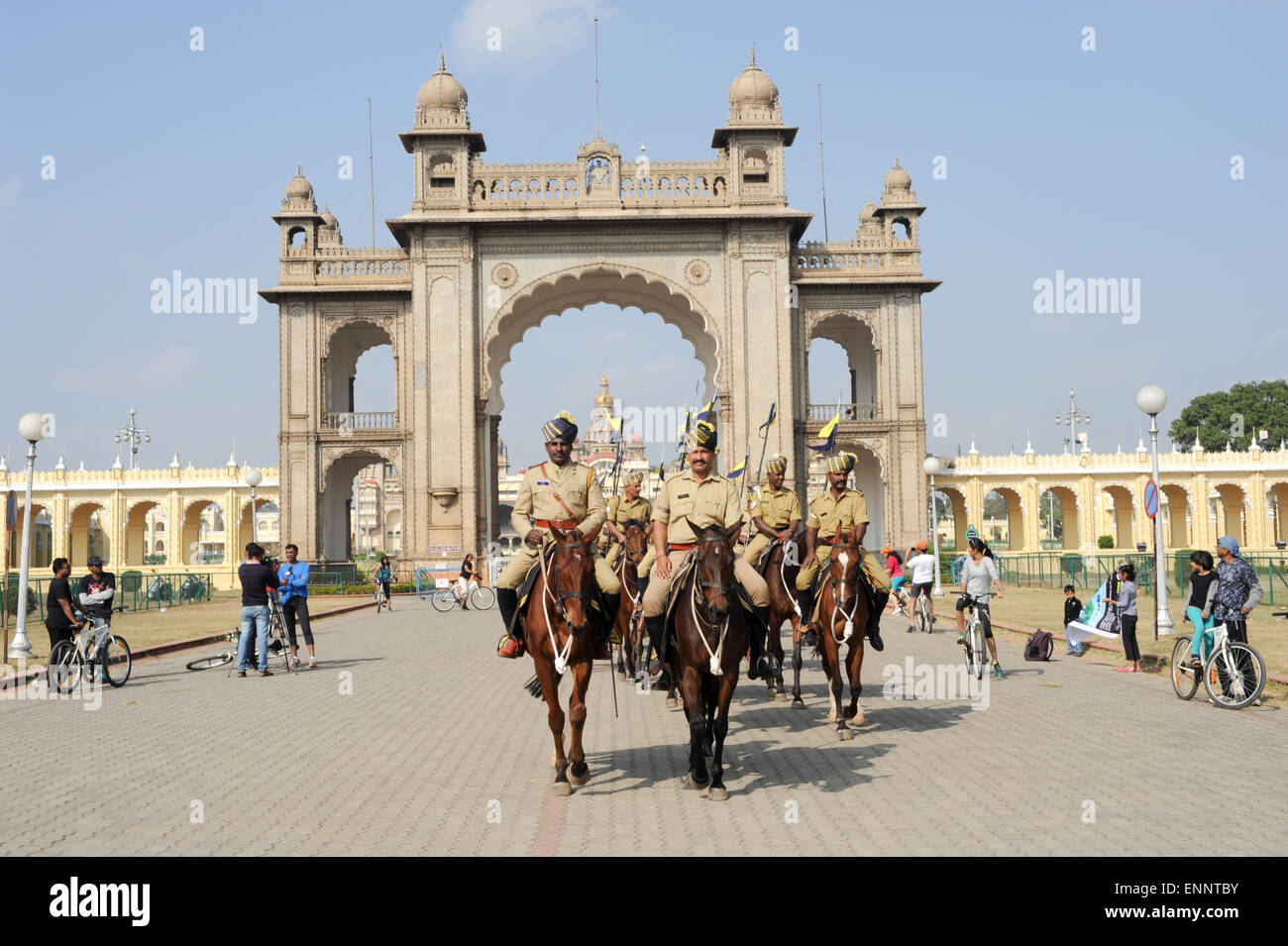 Mysore palace entrance gate hi-res stock photography and images - Alamy