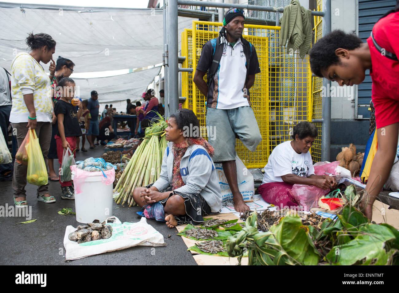 Suva Fish market. Suva, Fiji. 2/5/2015 Stock Photo - Alamy