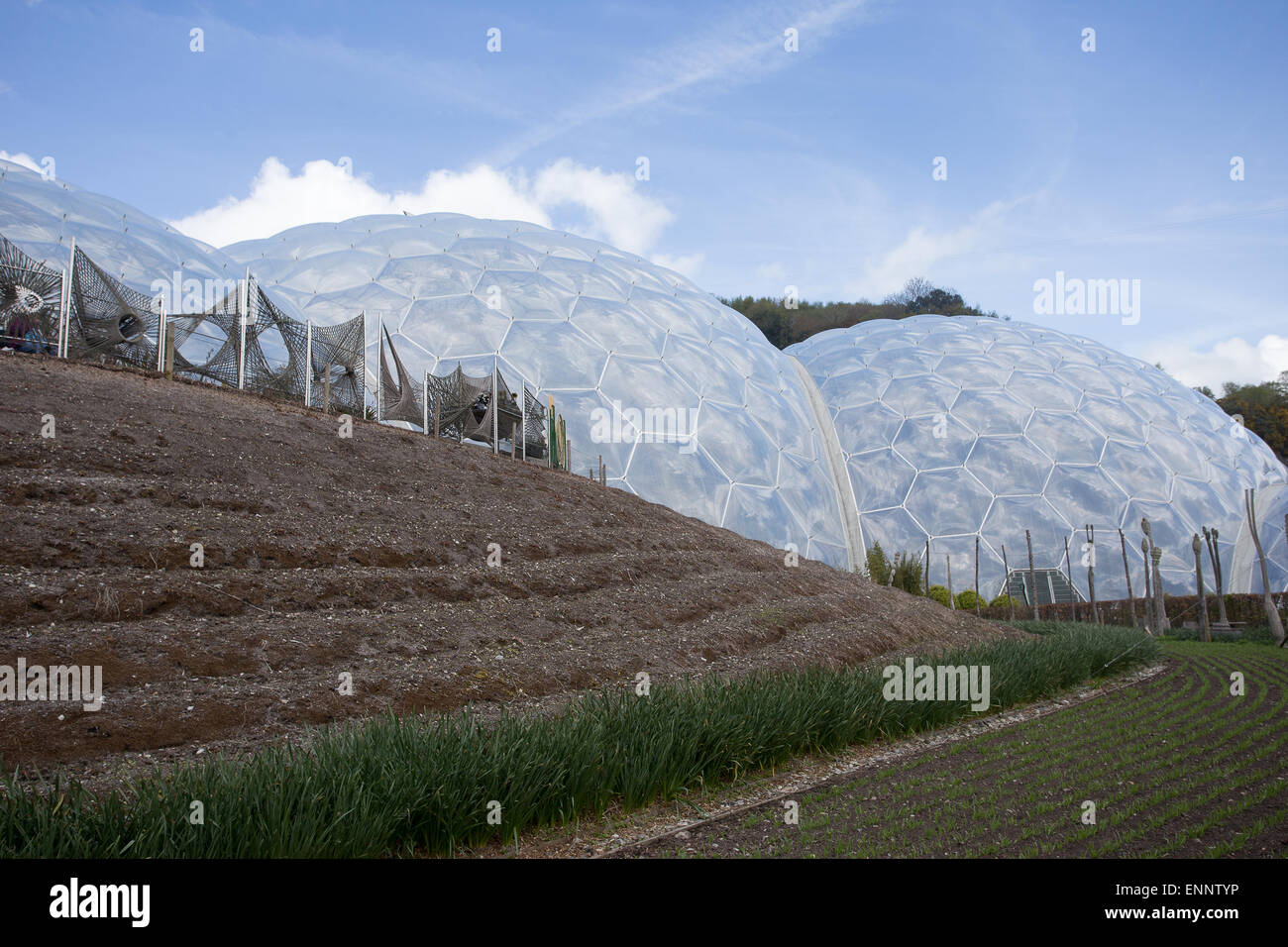 The Eden Project environmental conservation charity Park Stock Photo ...