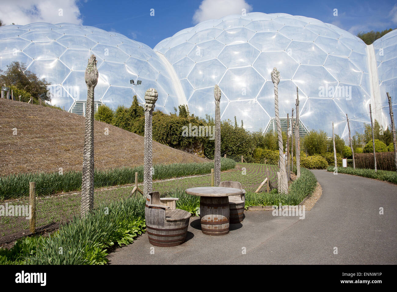 The Eden Project environmental conservation charity Park Stock Photo ...