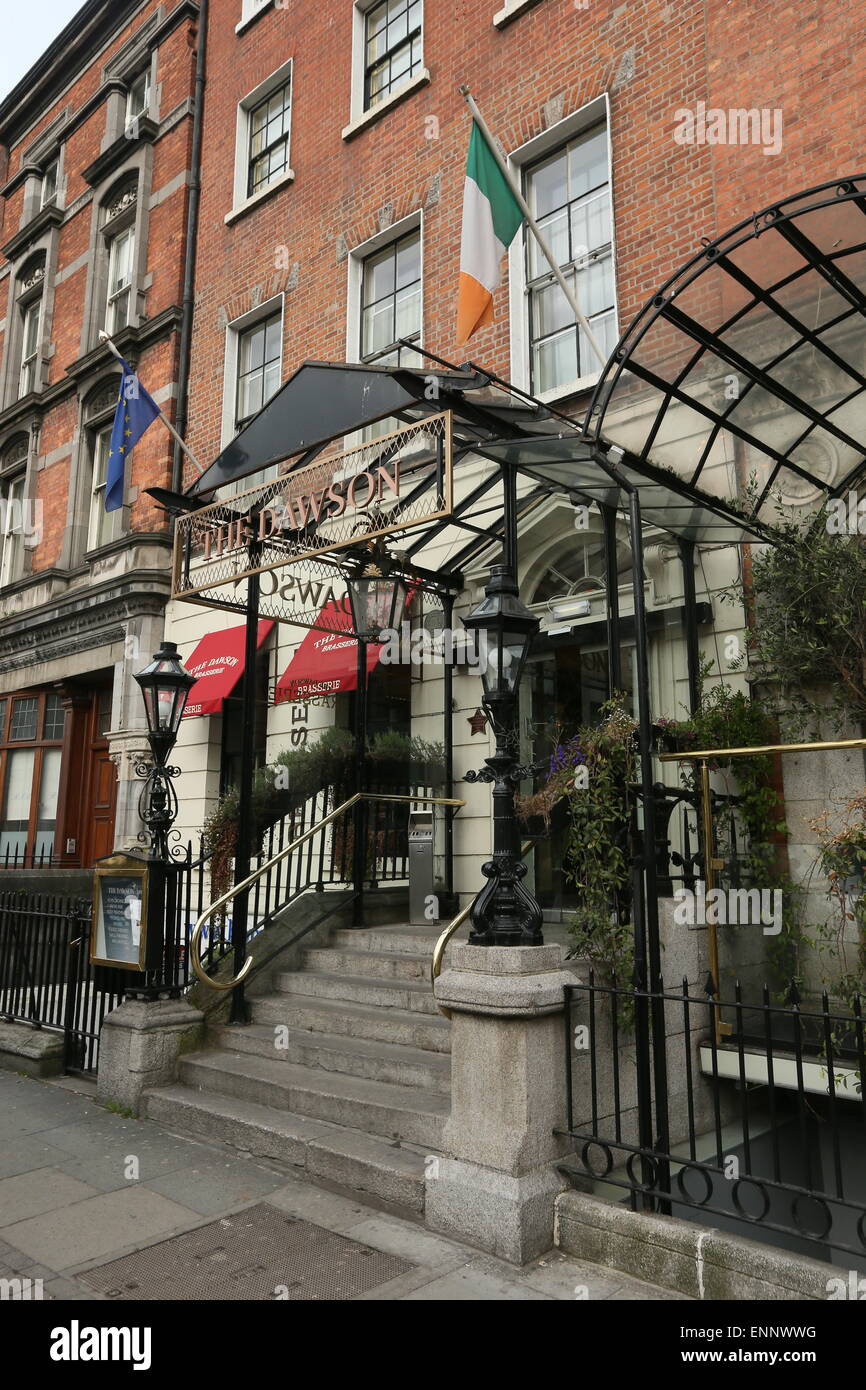 Image of the Dawson Hotel on Dawson Street in Dublin city centre. The ...