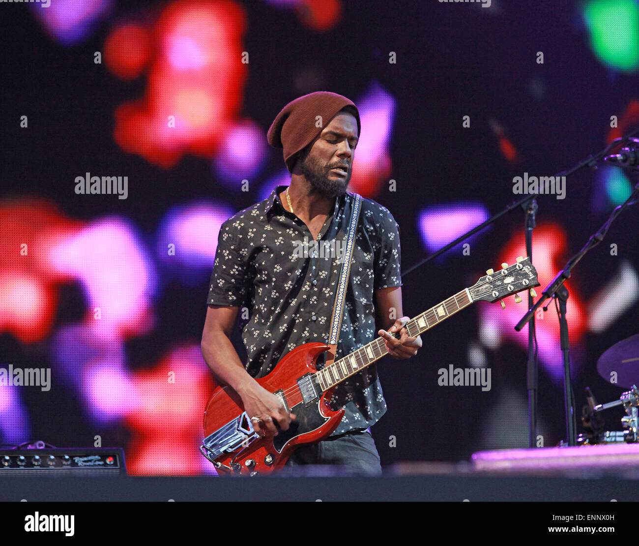 Las Vegas, Nevada, USA. 9th May, 2015. Musician Gary Clark je performs ...