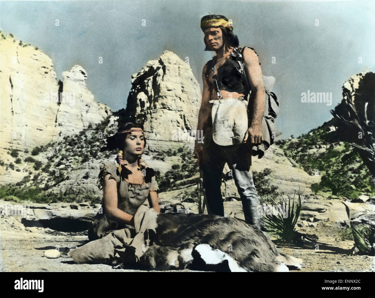 Apache, USA 1954, Regie: Robert Aldrich, Darsteller: Jean Peters, Burt ...