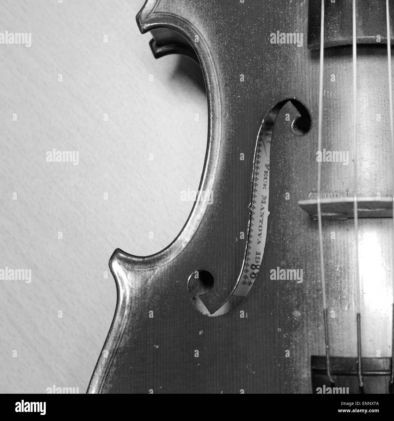 black white violin it soft feeling Stock Photo - Alamy