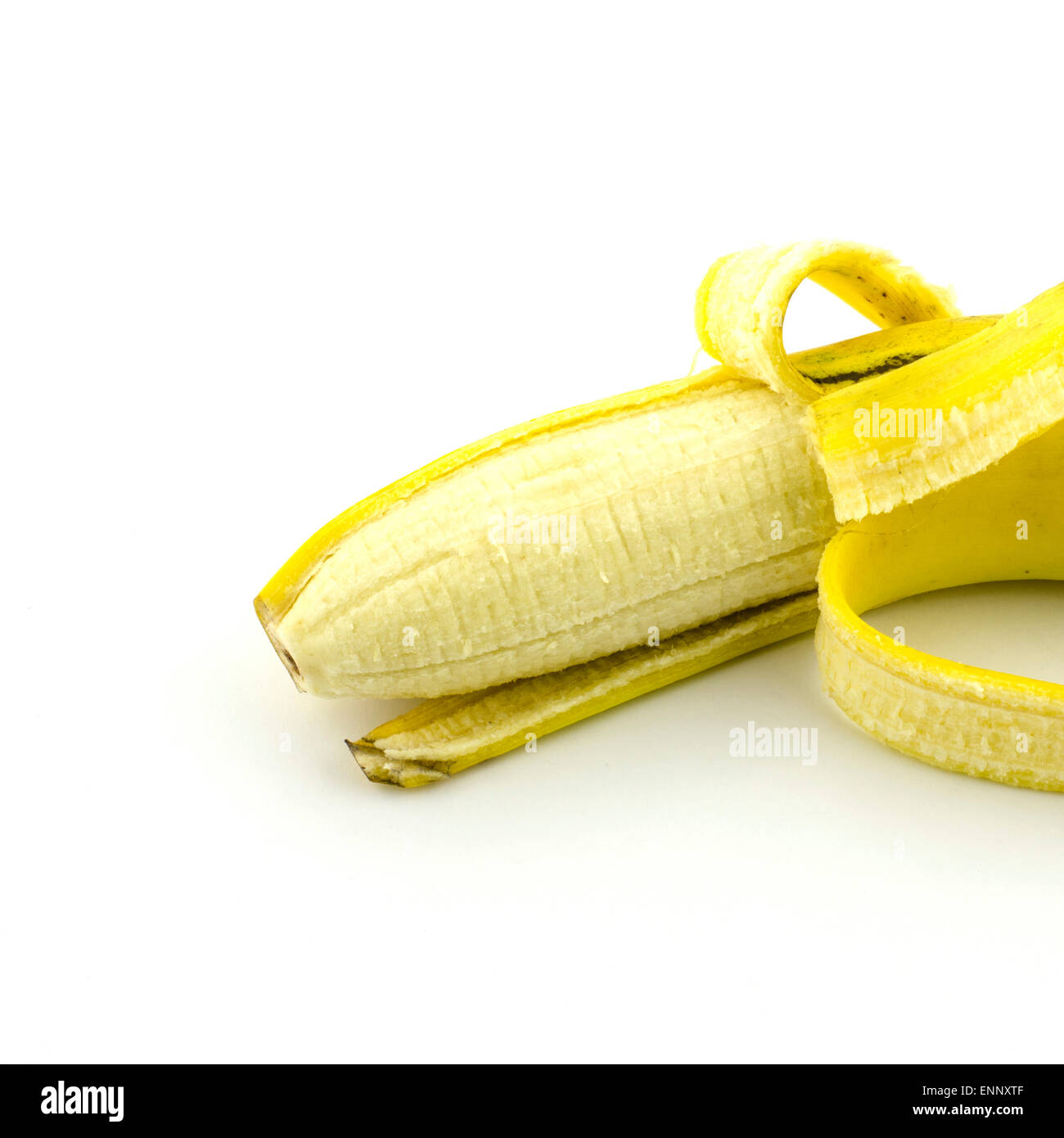 single banana isolate with white background Stock Photo - Alamy