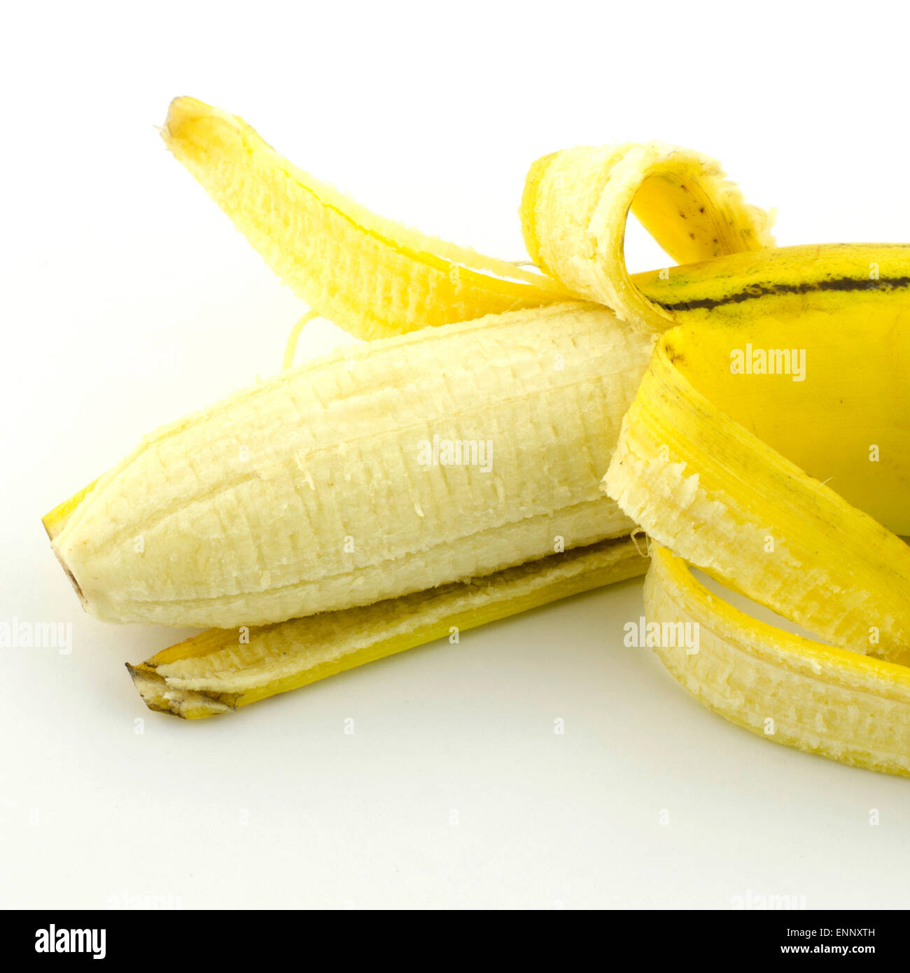 single banana isolate with white background Stock Photo - Alamy