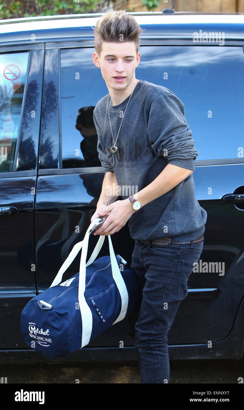 X Factor finalists at the X Factor house Featuring: Charlie George ...