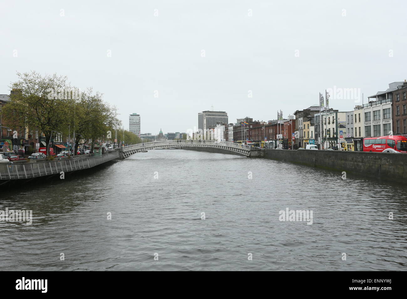 The River Liffey in Dublin during bad weather. Image from Dublin city ...
