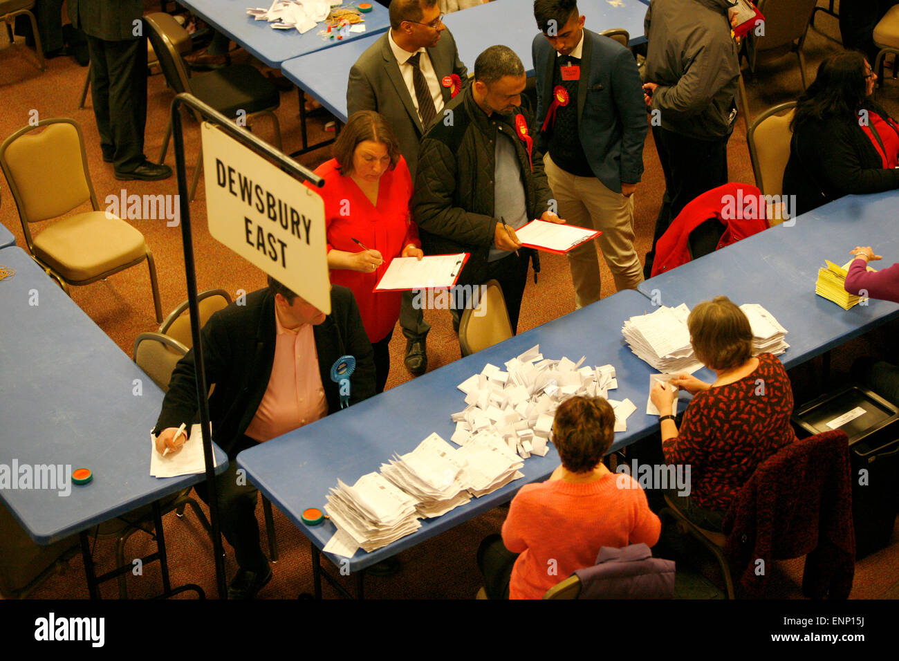 General Election Count: Dewsbury Stock Photo - Alamy