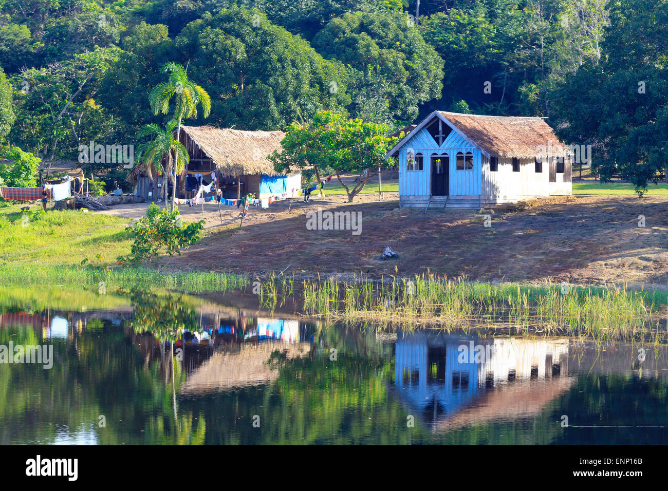Indigenous village amazon hi-res stock photography and images - Alamy