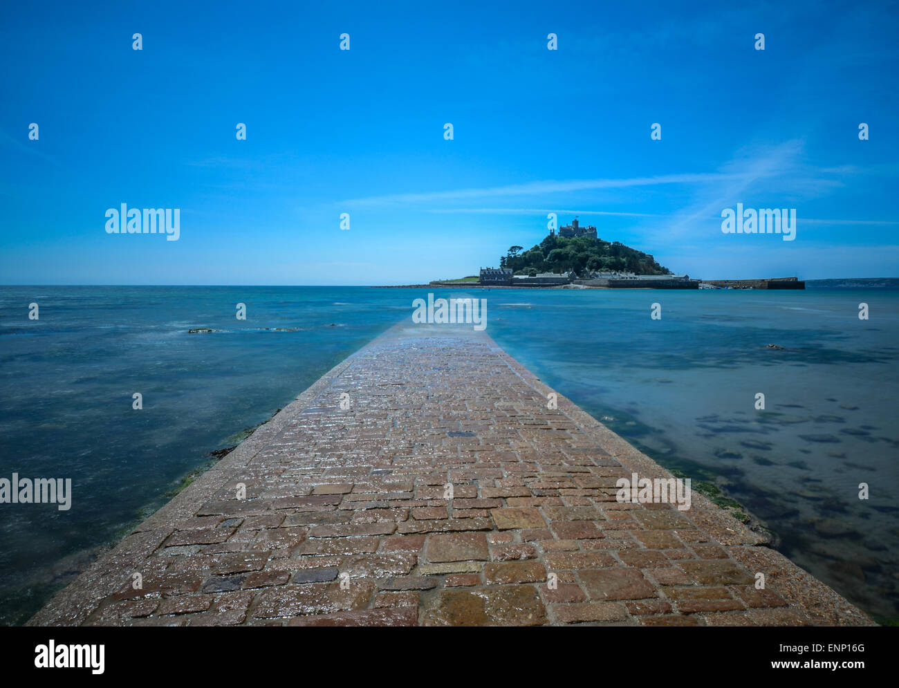 Long Exposure image of the causeway out to St Michael's Mount in ...