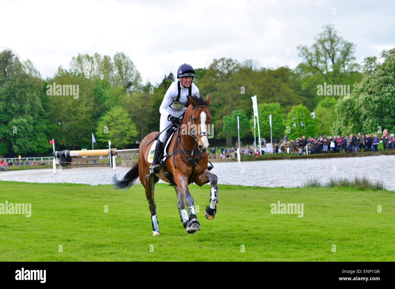 Badminton, UK. 09th May, 2015. Rider Nicola Wilson (GBR) on Horse One ...