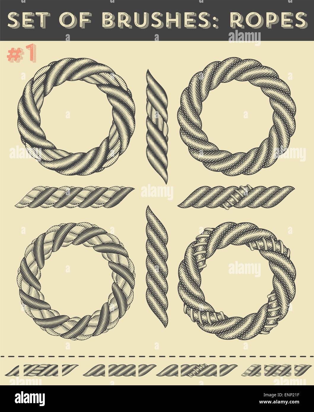 Fiber ropes Stock Vector Images - Alamy