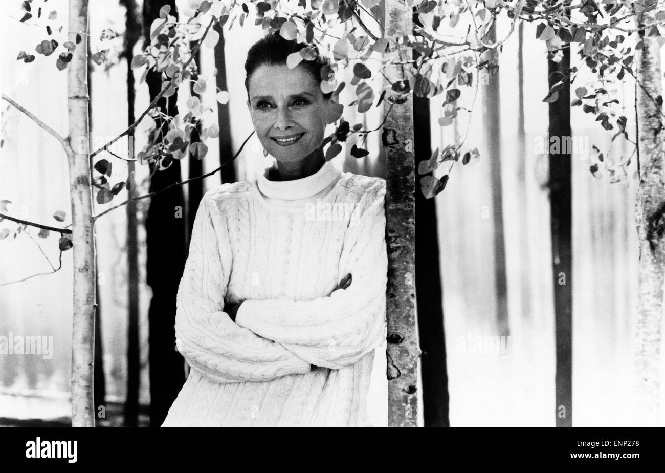 Audrey hepburn always 1989 Black and White Stock Photos & Images - Alamy