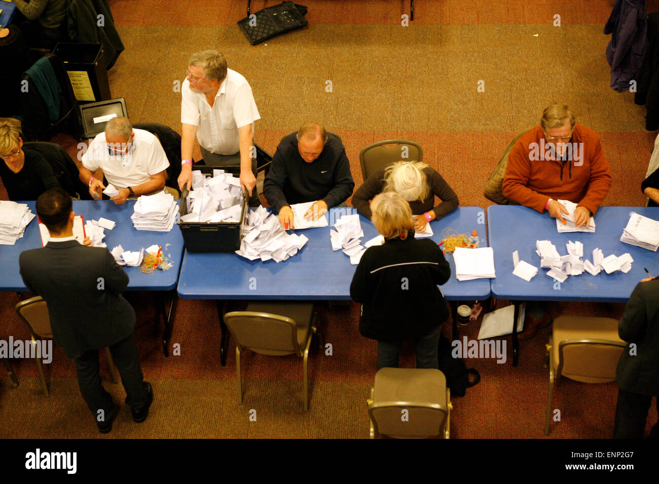 General Election Count: Dewsbury Stock Photo - Alamy