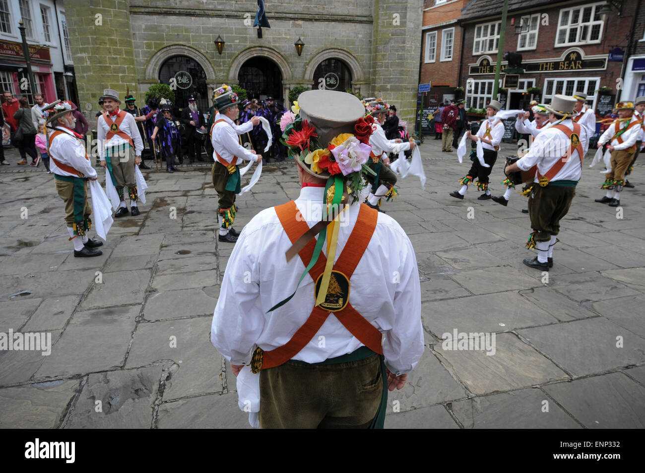 Morris men from the Broadwood Morris Men group perform during the ...