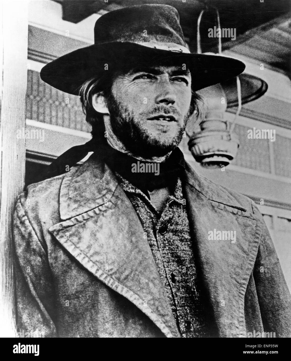 Clint eastwood cowboy western Black and White Stock Photos & Images - Alamy