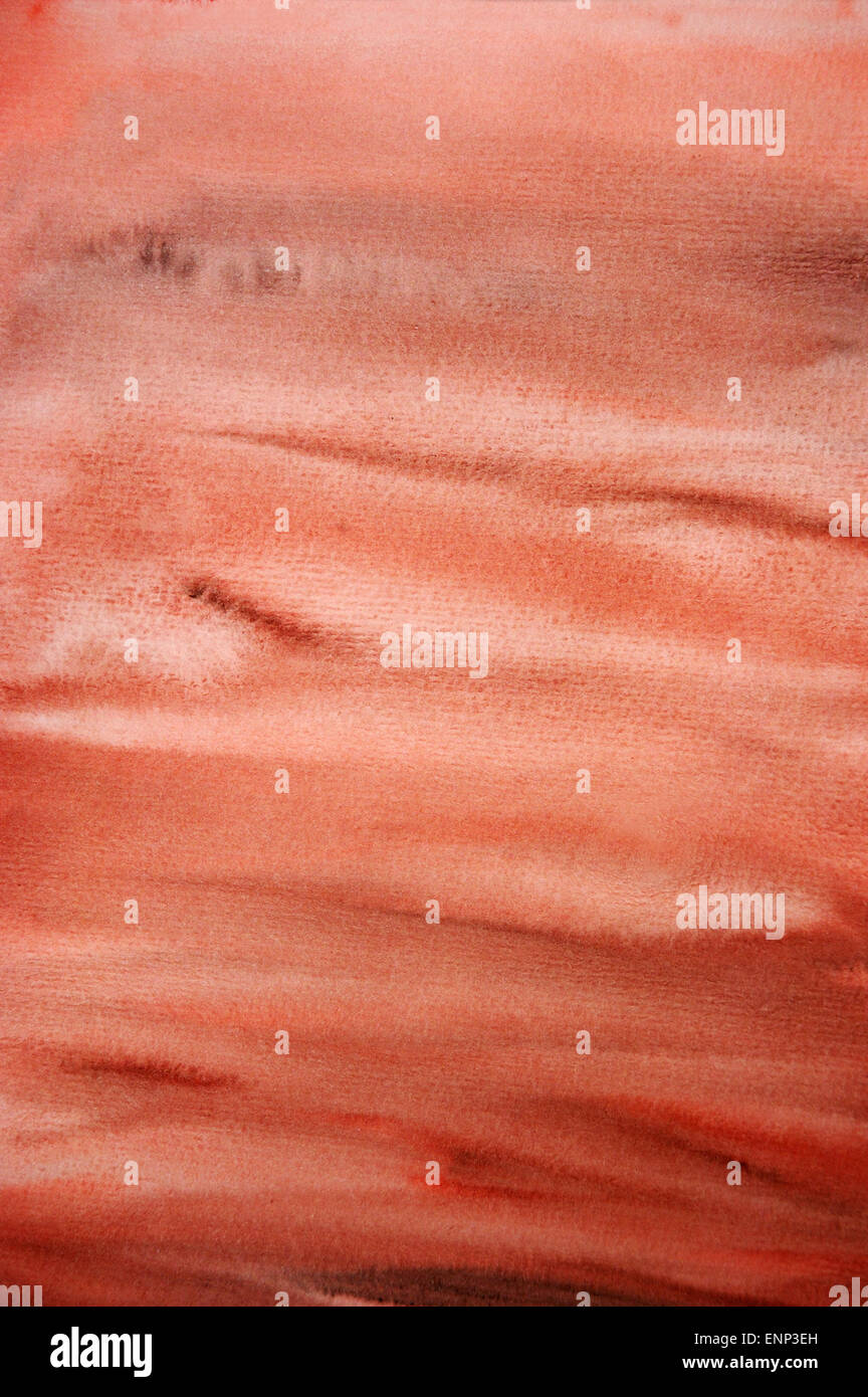 Watercolor ocherous hand painted art background for scrapbooking design ...