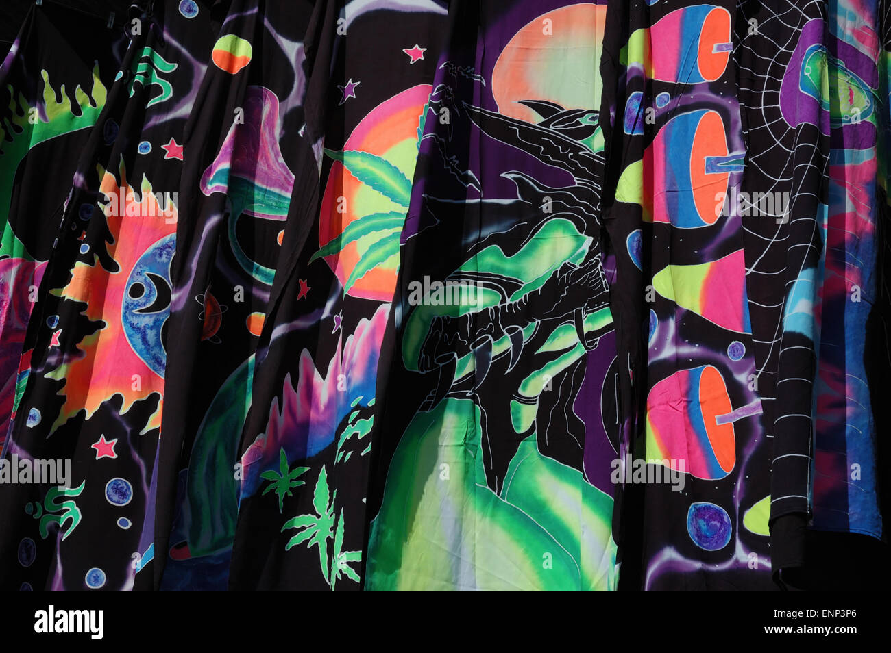 Colorful acid batic clothes Stock Photo - Alamy