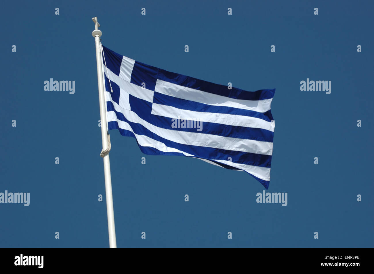 Greek flag -national symbol Stock Photo - Alamy