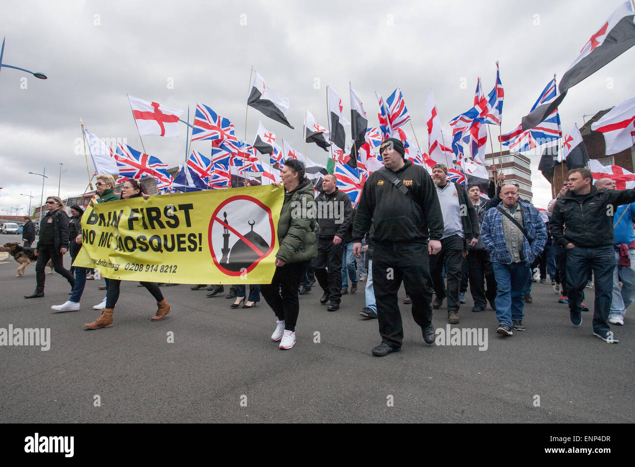 Britain First - a far right nationalist political party - demonstrate ...