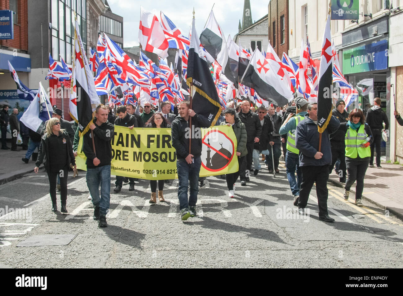 Britain First - a far right nationalist political party - demonstrate ...