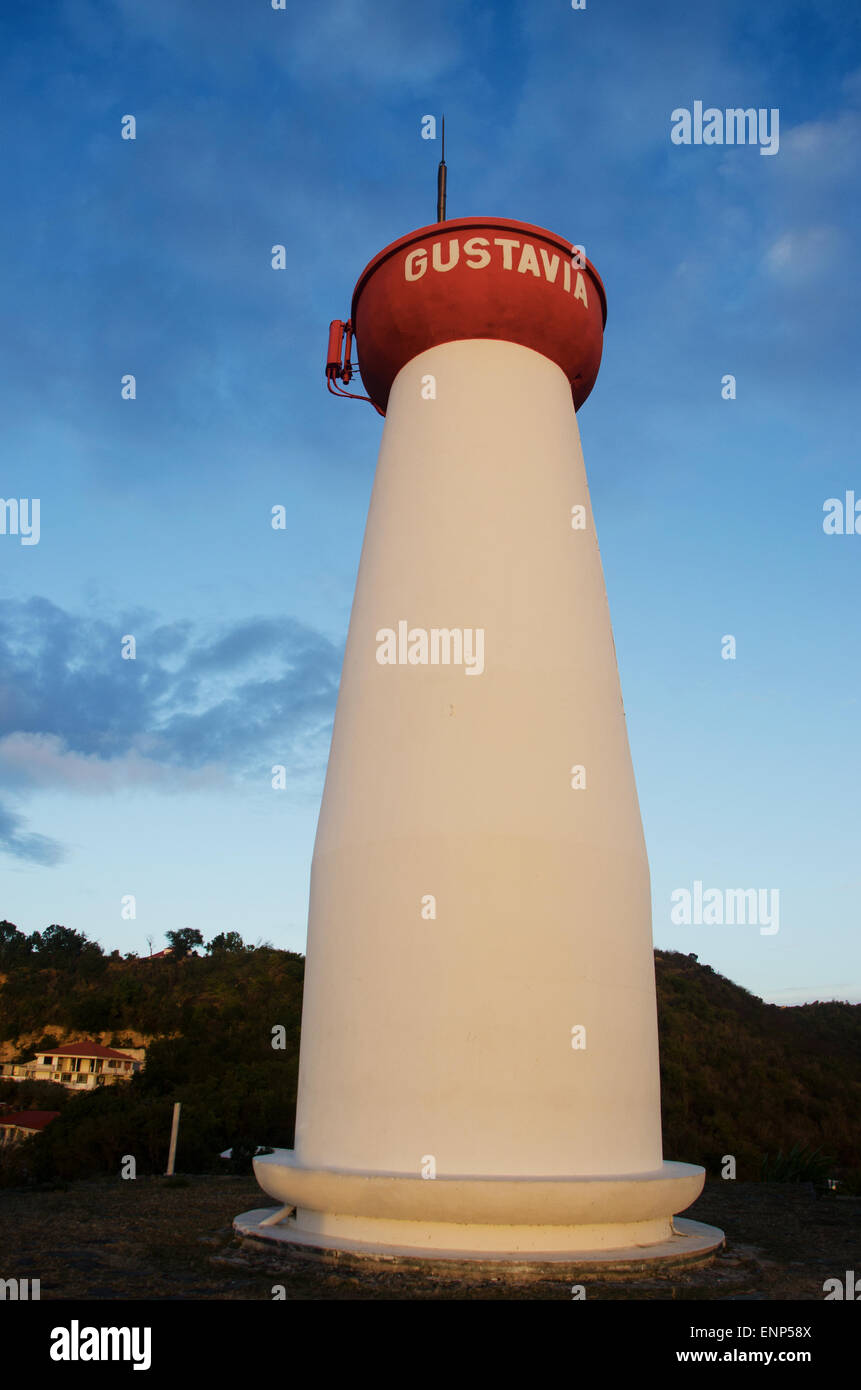 Saint-Barthélemy, Caribbean: view of the Gustavia Lighthouse, located ...
