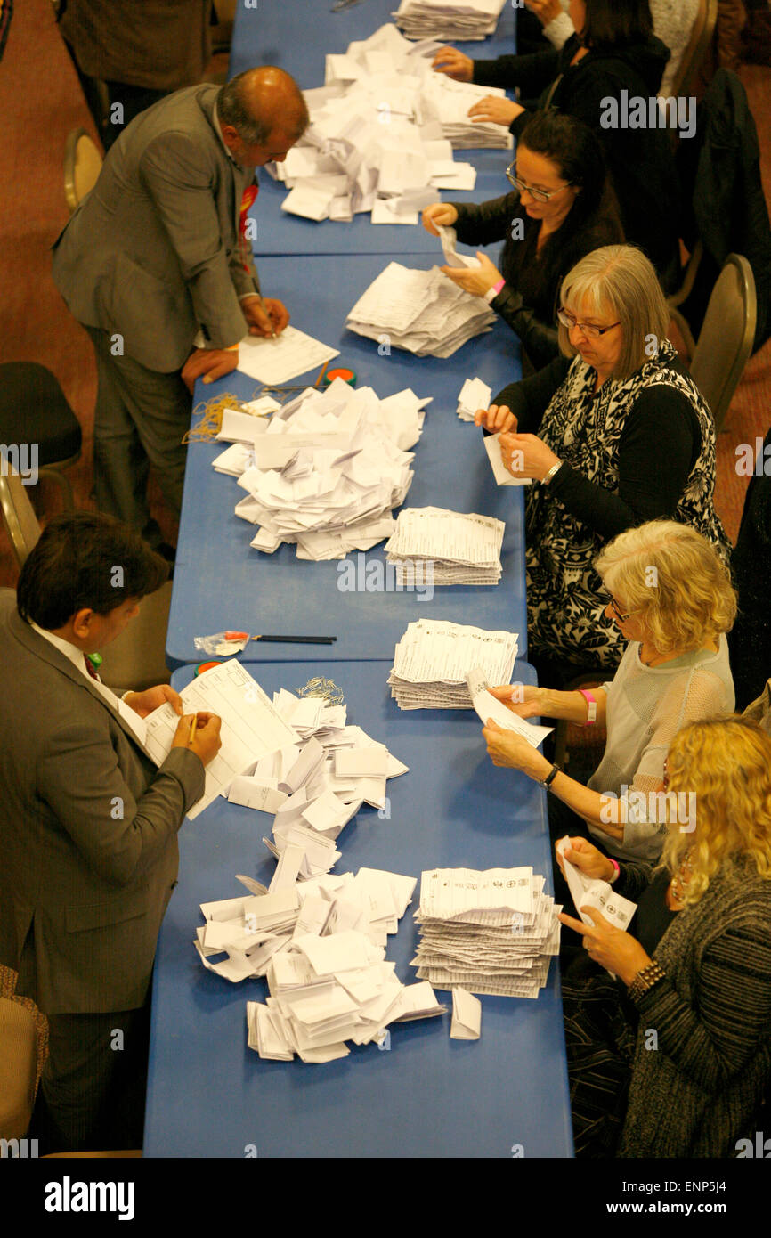 General Election Count: Holne Valley Stock Photo - Alamy