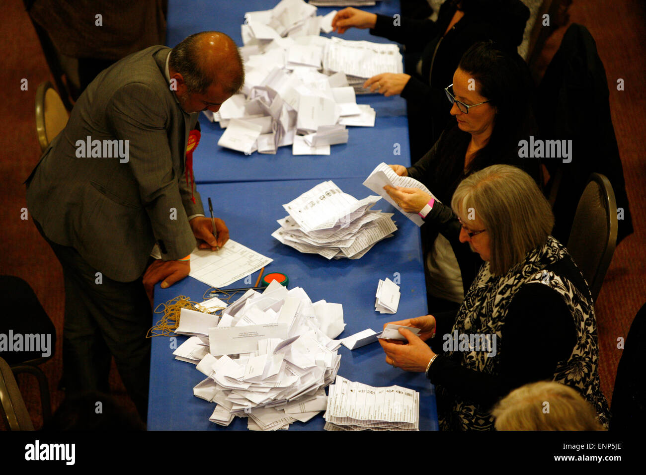 General Election Count: Dewsbury Stock Photo - Alamy
