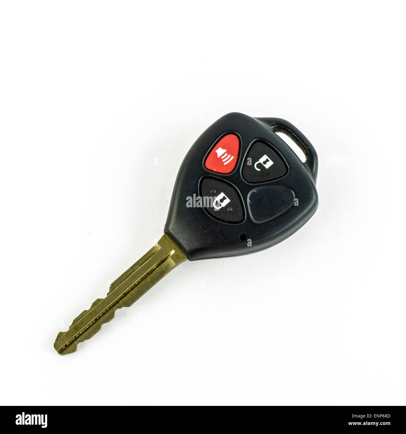 remote car key isolated on white background Stock Photo - Alamy