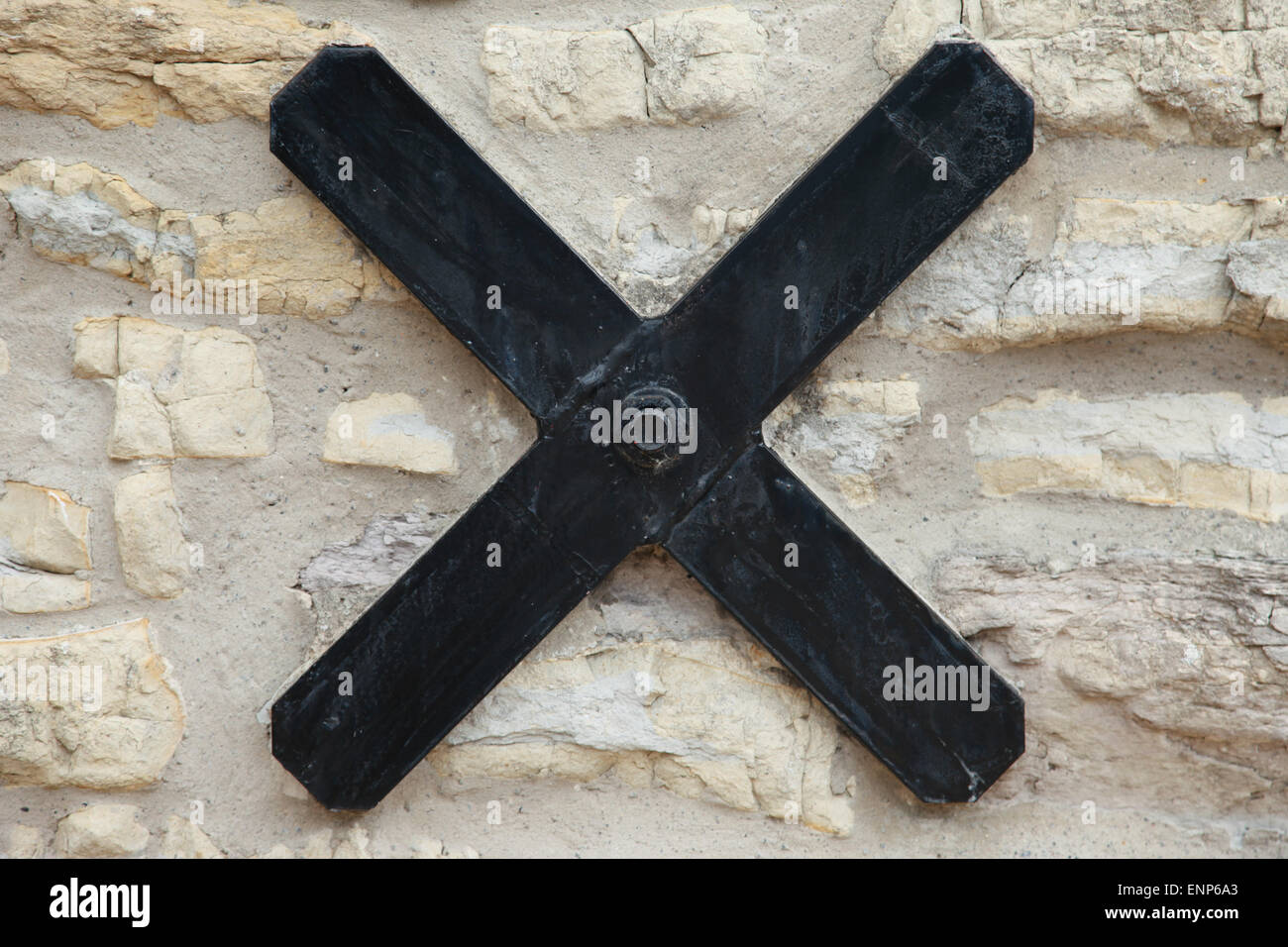 Strong Metal wall supporter Stock Photo - Alamy