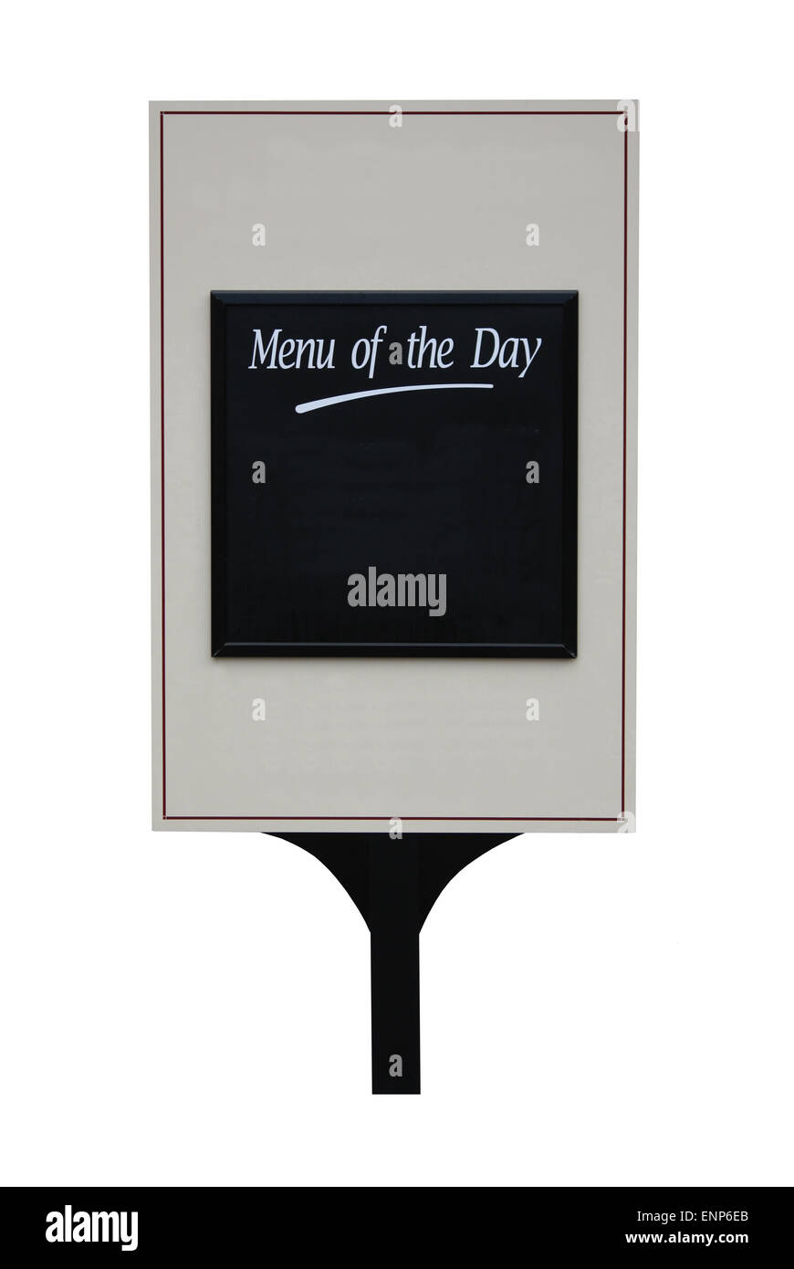 A Restaurant Menu Advertising Board Stock Photo - Alamy