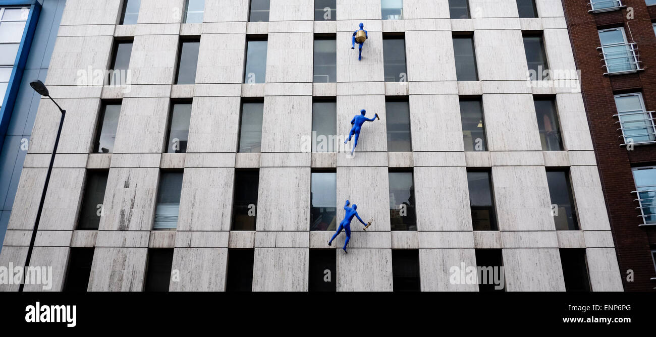 Blue Men Sculpture Stock Photo - Alamy