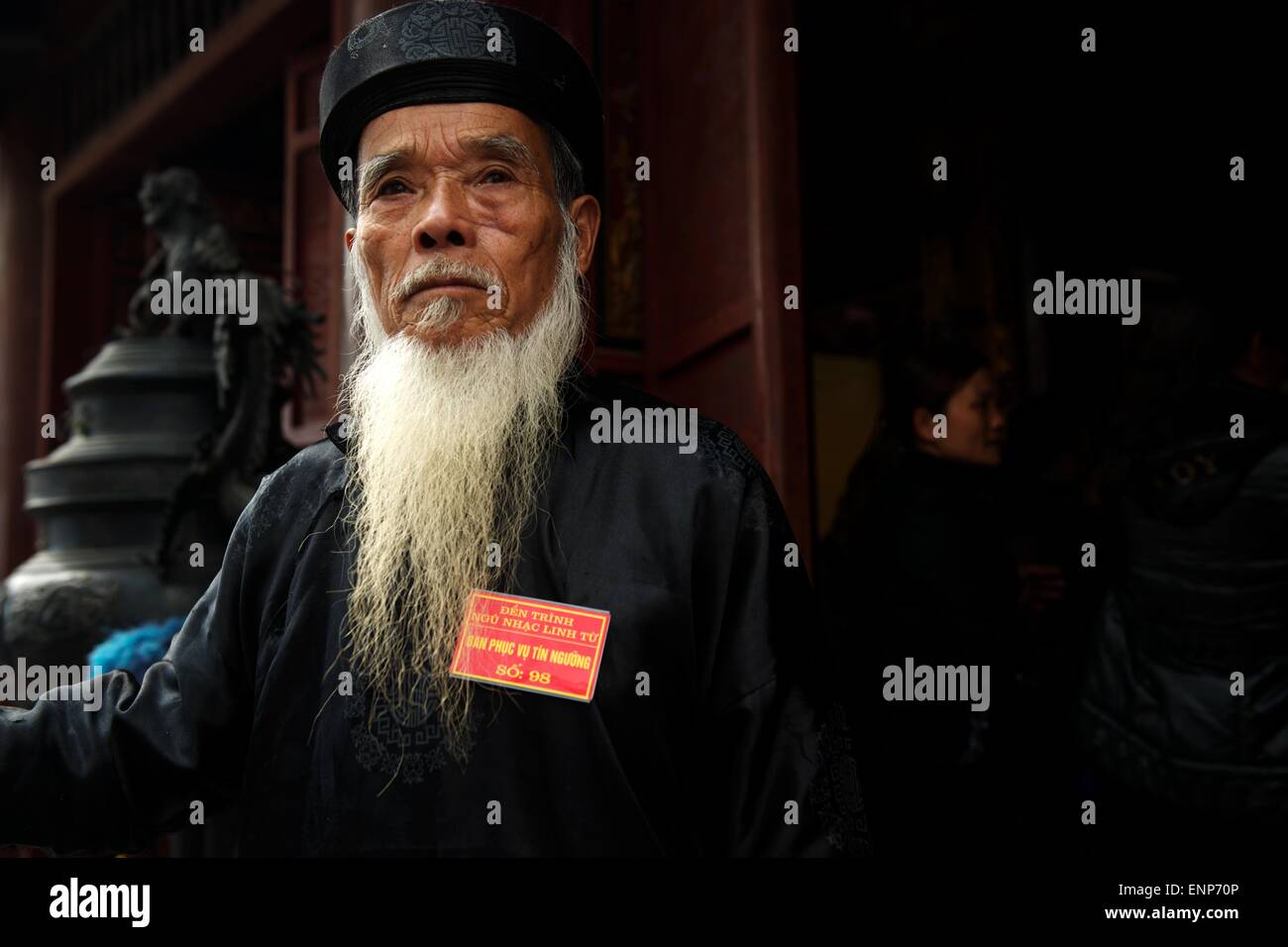 A temple guardian at the Perfume Pagoda, the most important Buddhist ...