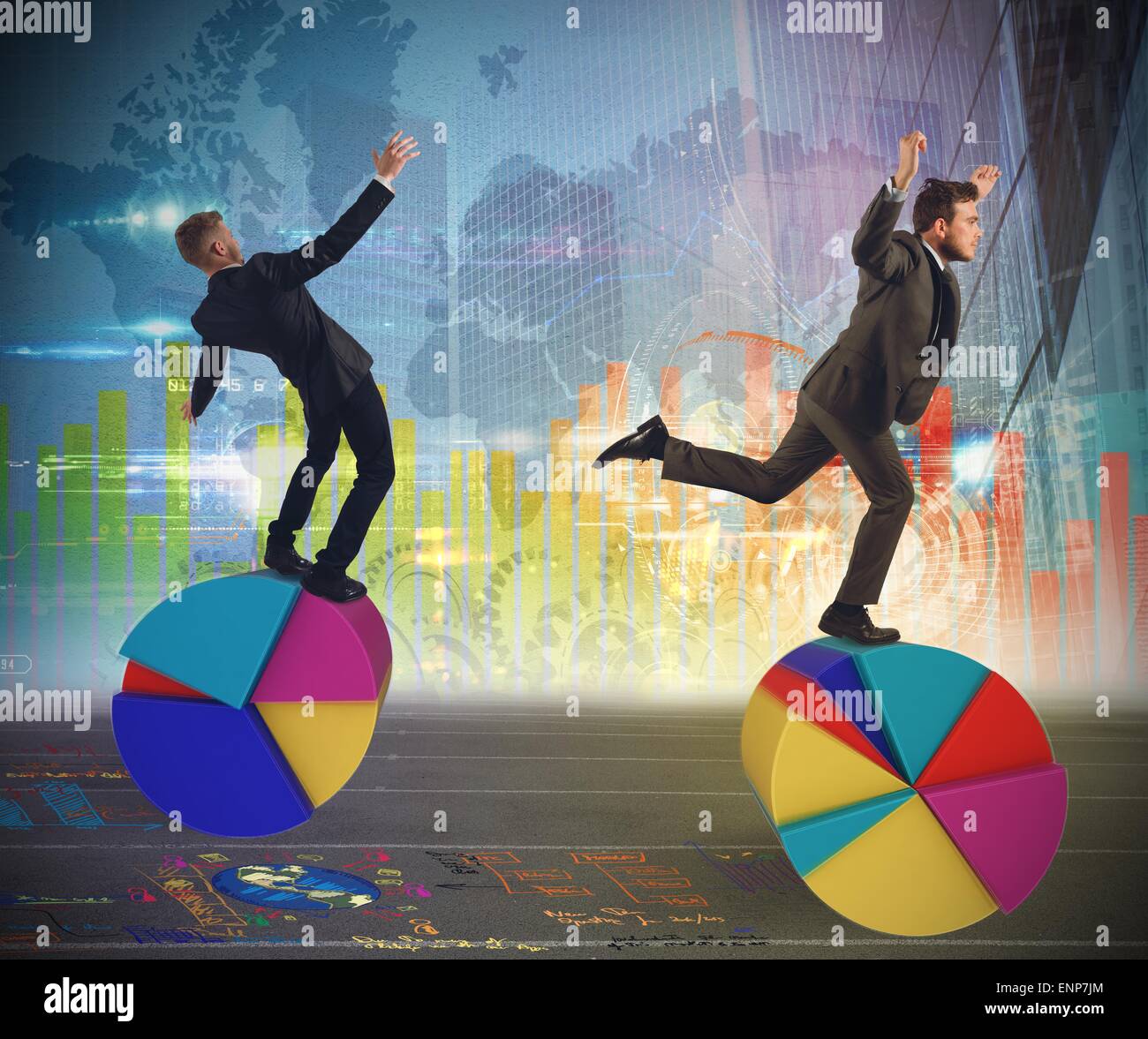 Man economy graph hi-res stock photography and images - Alamy