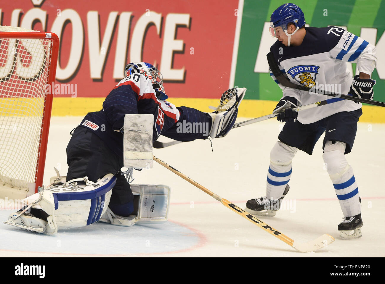 Ostrava, Czech Republic. 9th May, 2015. From left: goalkeeper Jan Laco ...