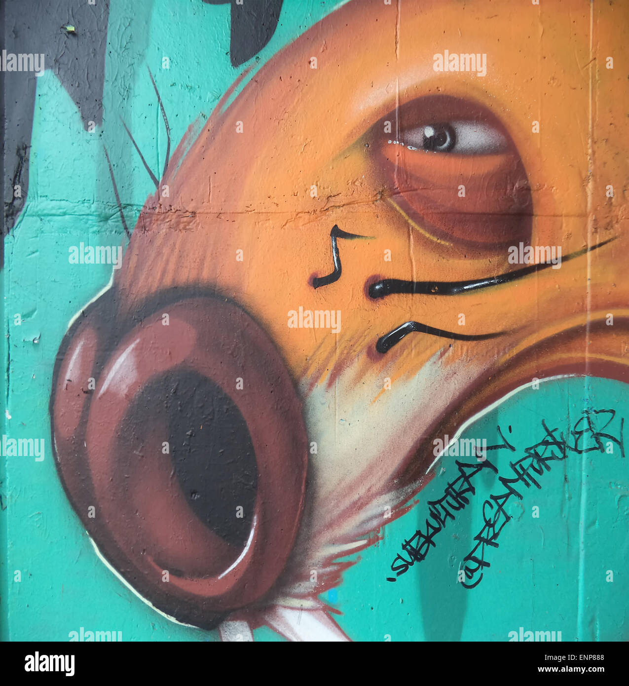 Graffiti on the wall Stock Photo - Alamy