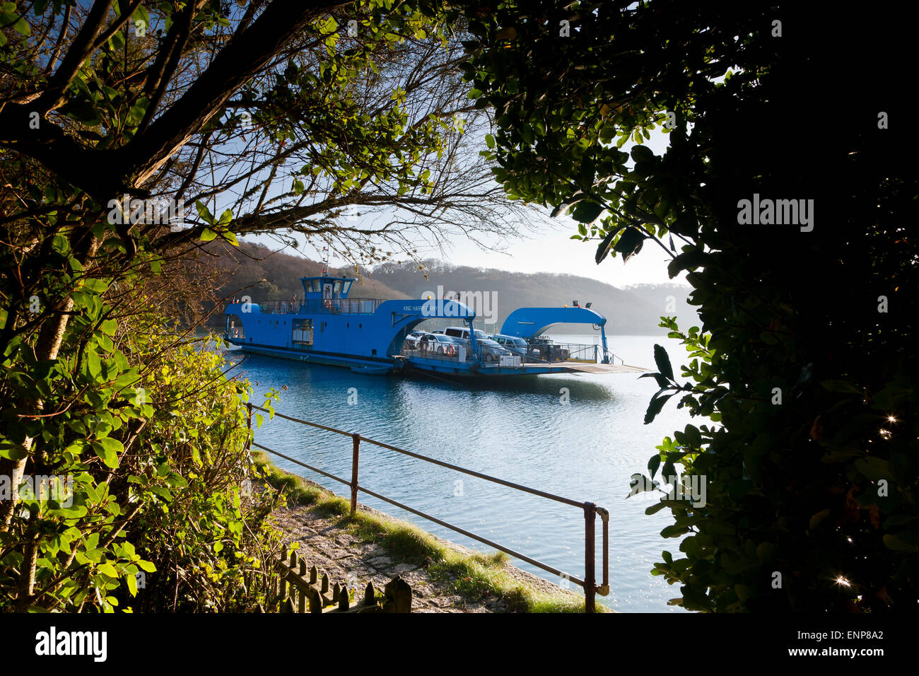 The King Harry Ferry, Cornwall, South West,Uk Stock Photo - Alamy