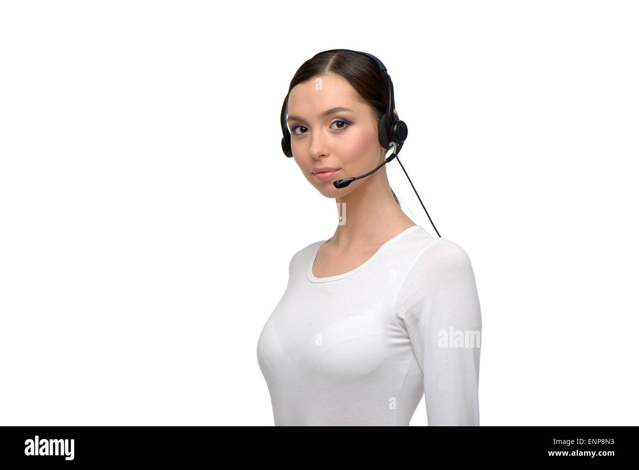 Female operator hi-res stock photography and images - Alamy