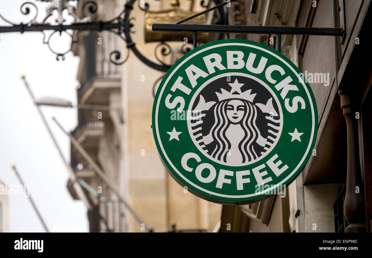Starbucks Coffee Shop Sign Stock Photo - Alamy