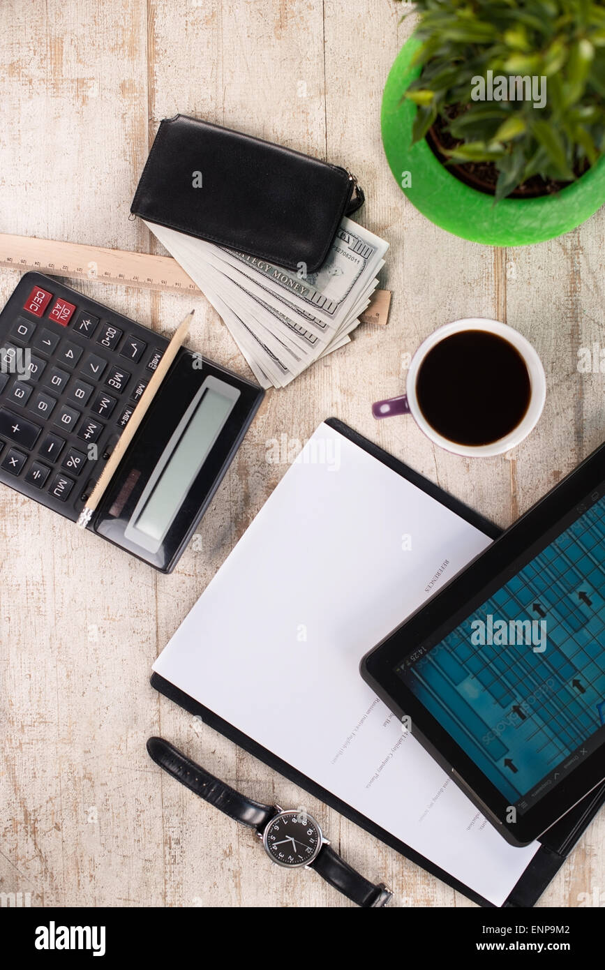 Nice vertical top view photo of objects Stock Photo - Alamy