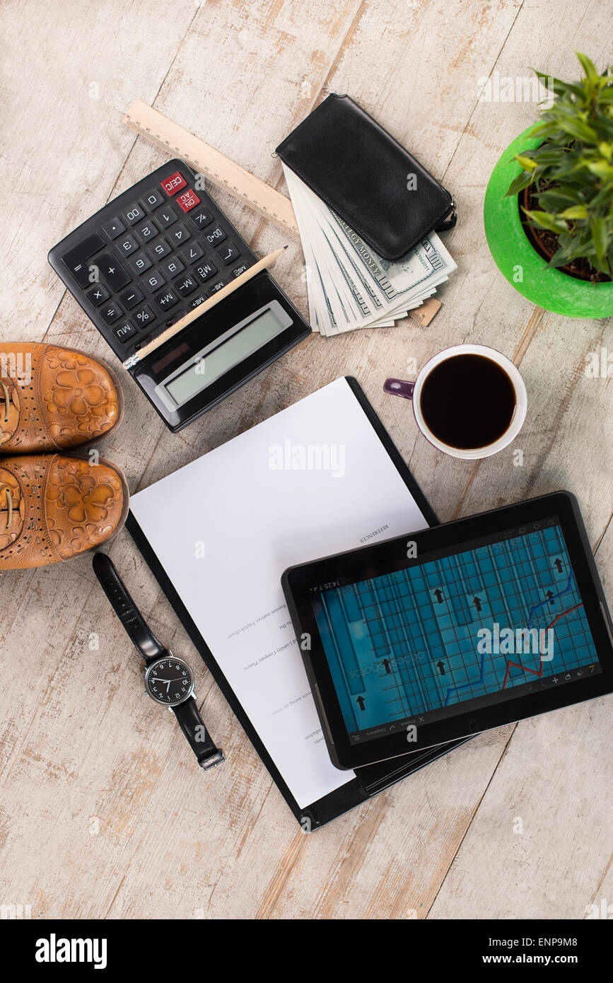Nice vertical top view photo of objects Stock Photo - Alamy