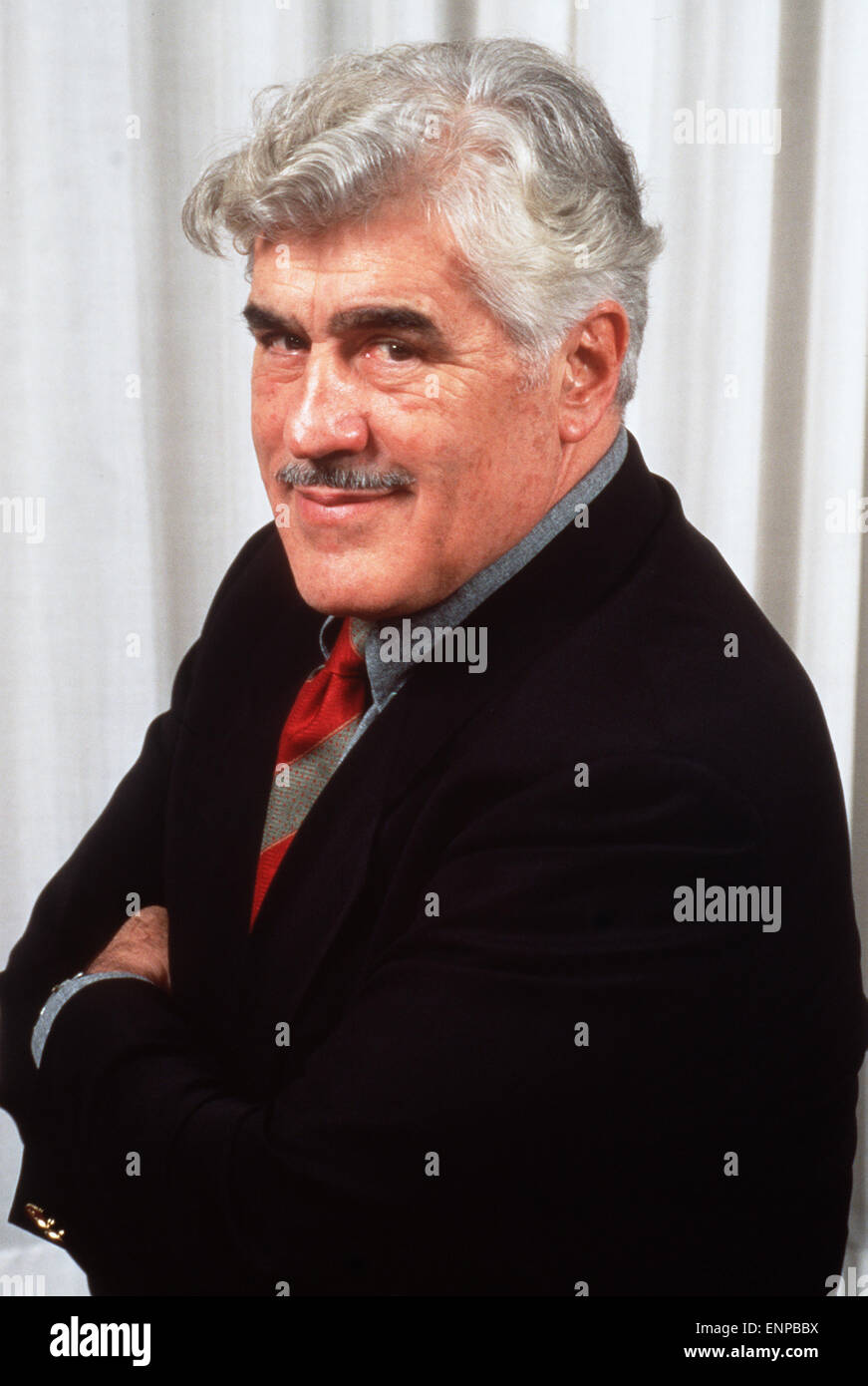 Schauspieler Mario Adorf, Portrait, 1995. German actor Mario Adorf ...