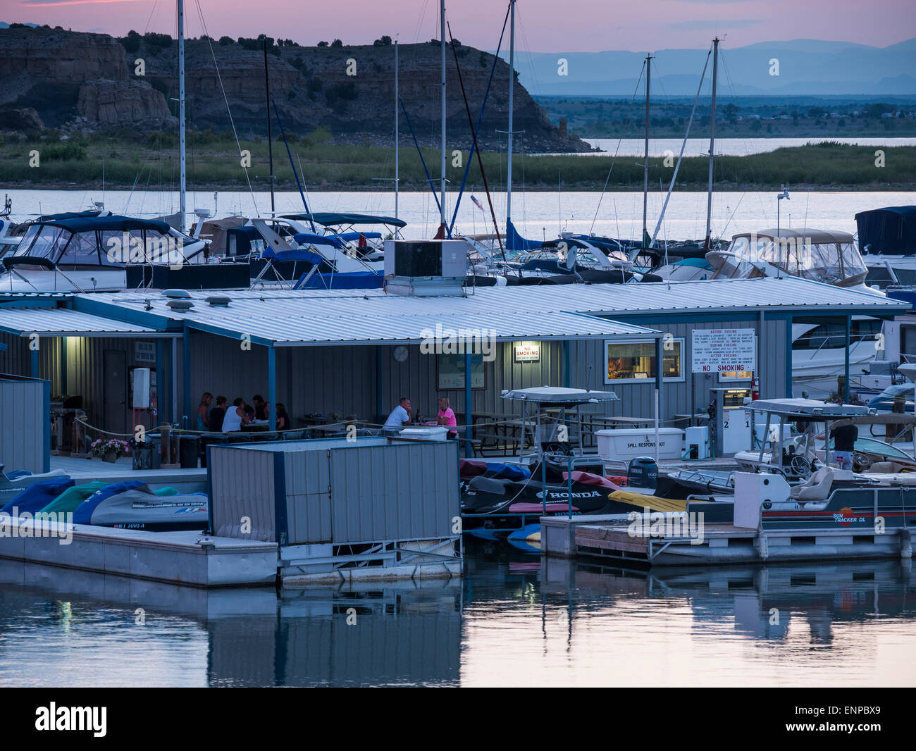 Sunset, South Shore Marina, Lake Pueblo State Park, Pueblo, Colorado ...