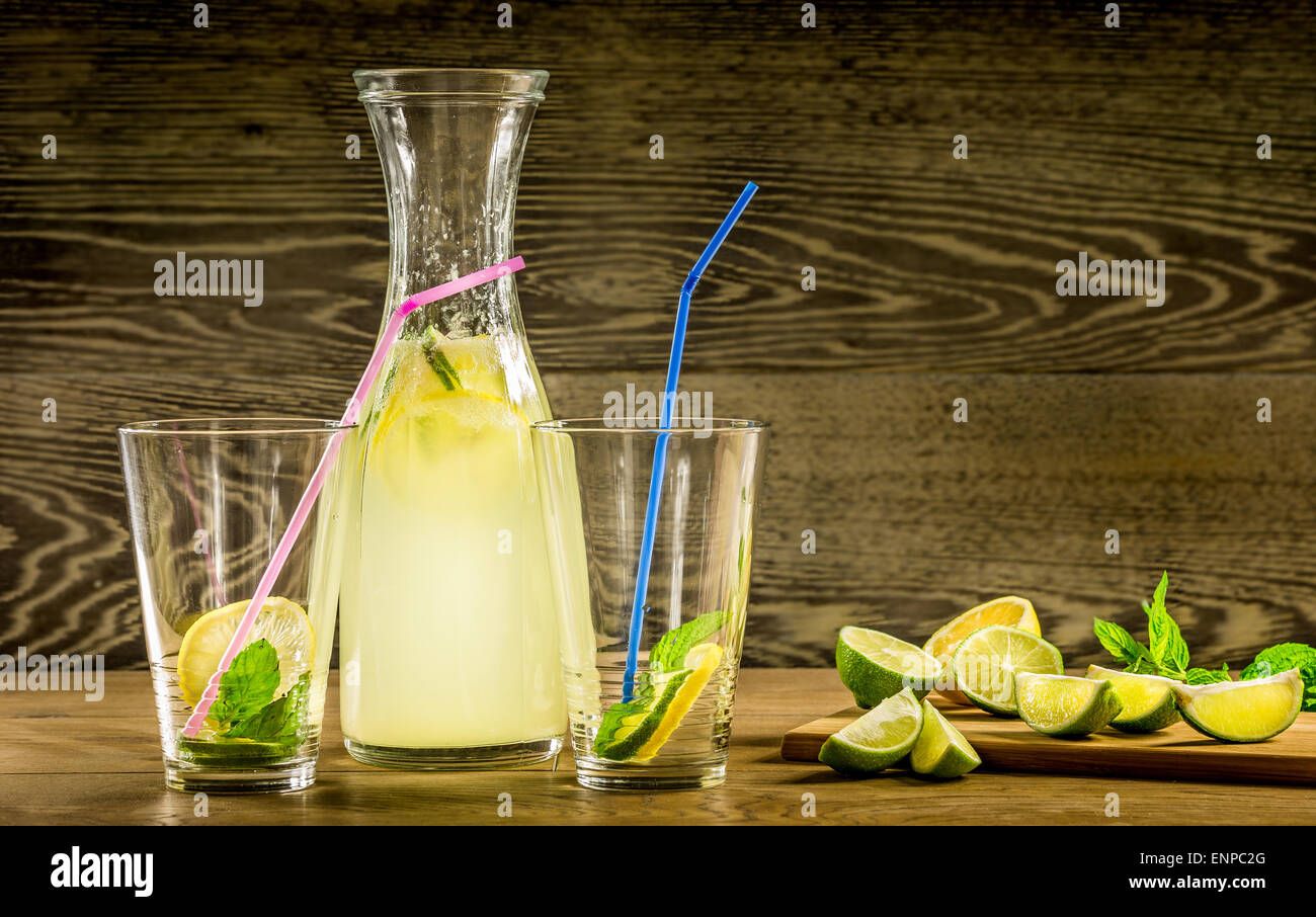 Vintage lemon drink hi-res stock photography and images - Alamy