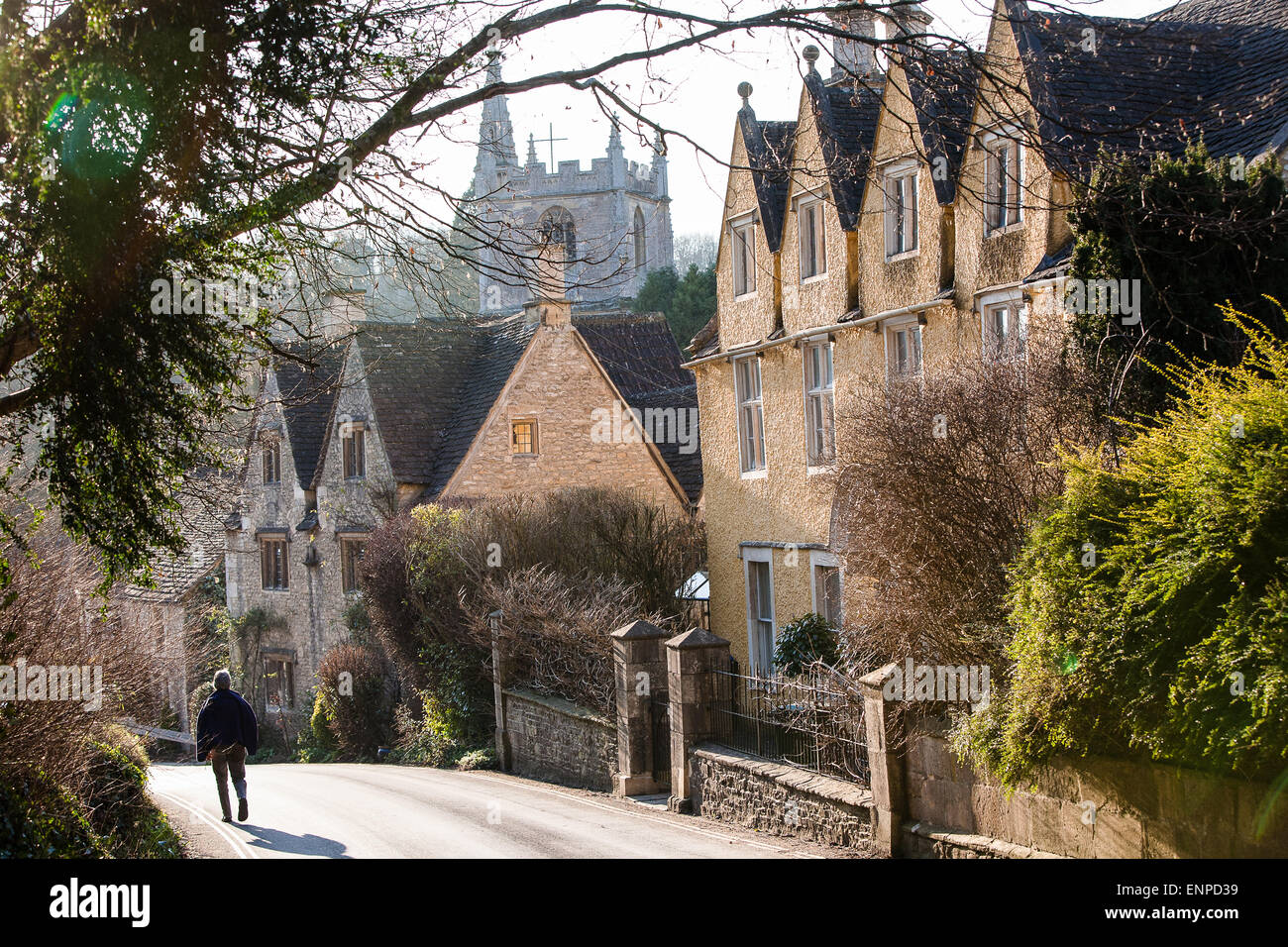 Pretty quaint village of Castle Combe, Wiltshire,England. Steven ...